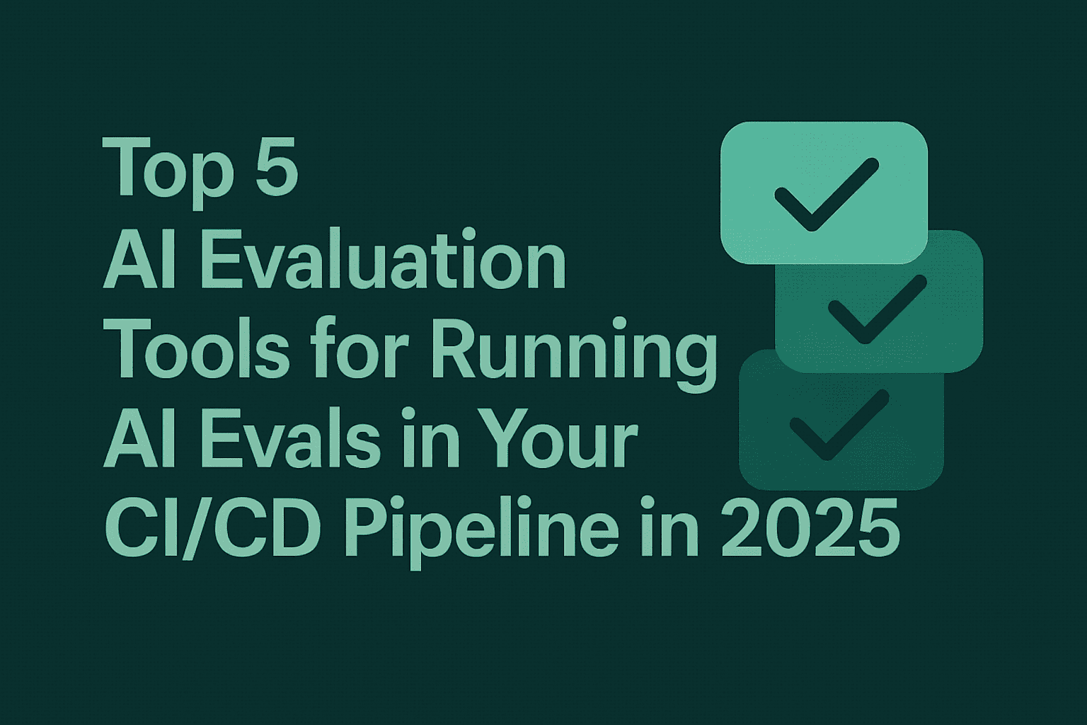 Top 5 AI Evaluation Tools for Running AI Evals in Your CI/CD Pipeline ...