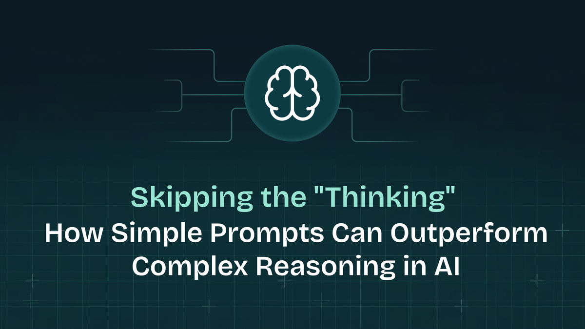 Skipping the "Thinking": How Simple Prompts Can Outperform Complex ...