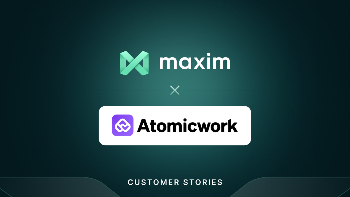 Scaling Enterprise Support: Atomicwork's Journey to Seamless AI quality with Maxim