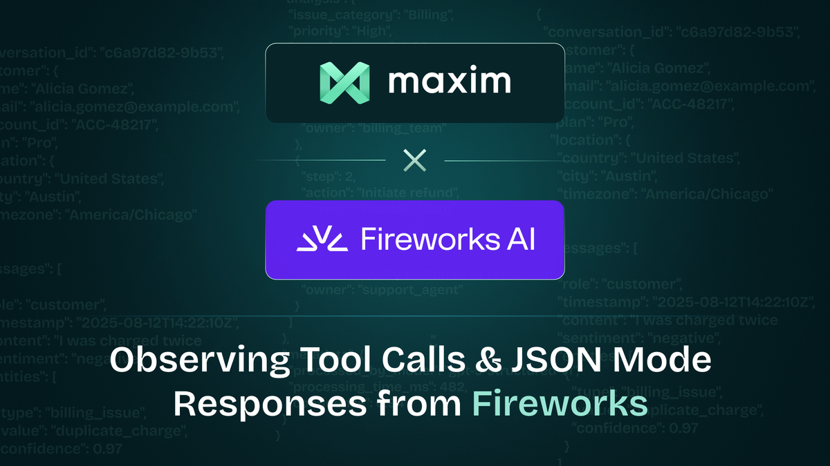 Observing Tool Calls & JSON Mode Responses from Fireworks AI