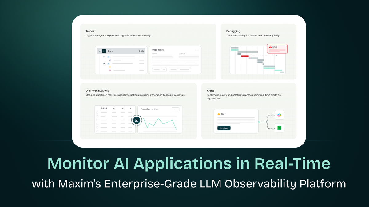 Monitor AI Applications in Real-Time with Maxim's Enterprise-Grade LLM Observability Platform