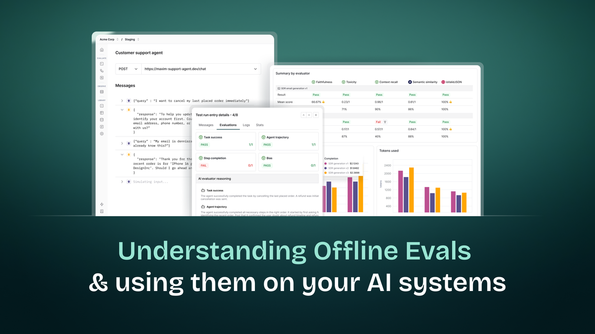 What are Offline Evaluations and How to Set Them Up for Your AI System Using Maxim AI