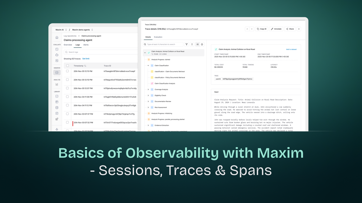 Basics of AI Observability: Sessions, Traces, and Spans